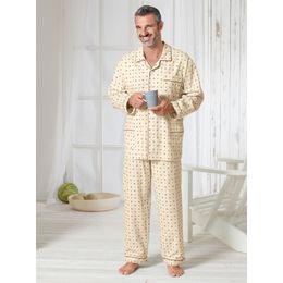 WITT Herren Pyjama, beige, Größe 44/46