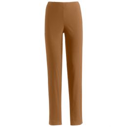 Stehmann Comfort line Damen Hose mit Dehnbund, Viskose-Qualit&auml;t, cognac, Gr&ouml;&szlig;e 19