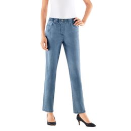 WITT Damen Schlupfjeans mit Rundum-Dehnbund, blue-bleached, Gr&ouml;&szlig;e 205