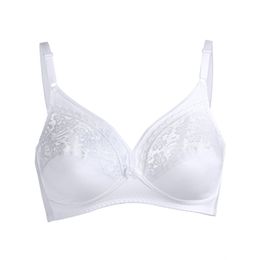 Triumph Damen BH ohne B&uuml;gel mit Spitze an den Obercups, wei&szlig;, Gr&ouml;&szlig;e 100C