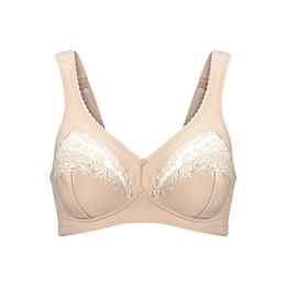 Triumph Damen BH ohne B&uuml;gel mit gef&uuml;tterten Tr&auml;gern, elfenbein, Gr&ouml;&szlig;e 95E