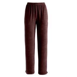 feel good Damen Nickihose mit Schlitz am Bein, braun, Gr&ouml;&szlig;e 18/19