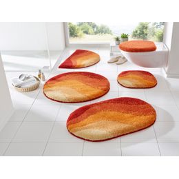 Grund Badematte, terrakotta, Gr&ouml;&szlig;e 50x50 cm - WC-Vorlage ohne Ausschnitt