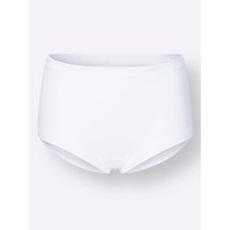 Speidel Damen Taillenslip mit elastischen Rippb&uuml;ndchen, wei&szlig;, Gr&ouml;&szlig;e 52