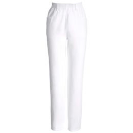 WITT Damen Schlupfhose aus Baumwolle, pflegeleicht, wei&szlig;, Gr&ouml;&szlig;e 27