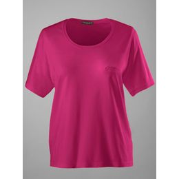 Catamaran Sports Damen Sportshirt mit Stickerei, schwarz + pink, Gr&ouml;&szlig;e 44/46