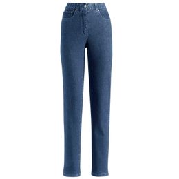 WITT Damen 5-Pocket-Jeans mit innenliegendem Dehnbund, blue-stone-washed, Gr&ouml;&szlig;e 23