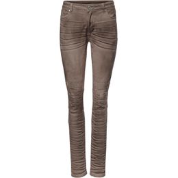 Heine Witt Damen Boyfriend-Hose Oil-Dyed-Optik, helltaupe, Gr&ouml;&szlig;e 44