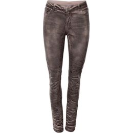Heine Witt Damen Boyfriend-Hose Oil-Dyed-Optik, dunkelmauve, Gr&ouml;&szlig;e 22
