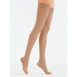 WITT Damen Selbsthaftende Stützstrümpfe, beige, Größe 5