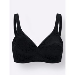 Triumph Damen BH ohne B&uuml;gel mit vorgeformten Cups, schwarz, Gr&ouml;&szlig;e 75B