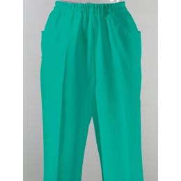 WITT Damen Caprihose mit B&uuml;gelfalte, smaragdgr&uuml;n, Gr&ouml;&szlig;e 54