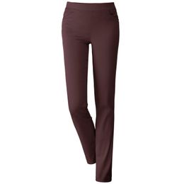 WITT Damen Stretch-Jeans mit Rundum-Dehnbund, bordeaux, Gr&ouml;&szlig;e 23