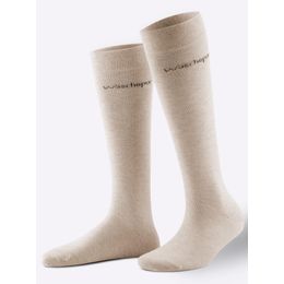 w&auml;schepur w&auml;schepur Damen Kniestr&uuml;mpfe, beige, Gr&ouml;&szlig;e 43-46