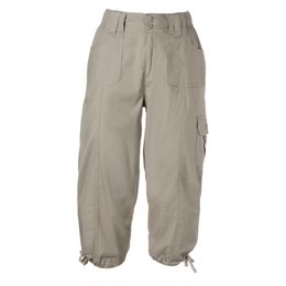 WITT Damen Caprihose mit weitenverstellbarem Saum, hellkhaki, Gr&ouml;&szlig;e 42