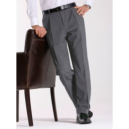 WITT Herren Bundfaltenhose, silbergrau-meliert, Gr&ouml;&szlig;e 27