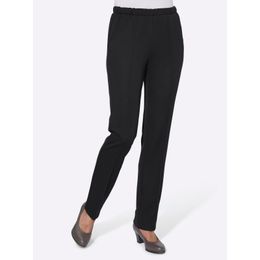 WITT Damen Jerseyhose in Ripp-Qualit&auml;t, schwarz, Gr&ouml;&szlig;e 205
