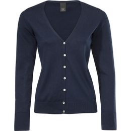 Heine Witt Damen Feinstrickjacke im Cardigan-Style, marine, Gr&ouml;&szlig;e 40