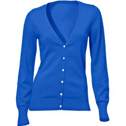 Heine Witt Damen Feinstrickjacke im Cardigan-Style, royalblau, Gr&ouml;&szlig;e 44