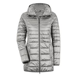 WITT Damen Steppjacke mit dezentem Glanz, silbergrau, Gr&ouml;&szlig;e 22