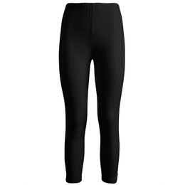 WITT Damen Leggings mit Raffung am Bein, schwarz, Gr&ouml;&szlig;e 56