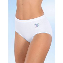 Speidel Damen Slip aus supergek&auml;mmter Baumwolle, wei&szlig;-flieder-ros&eacute;, Gr&ouml;&szlig;e 40