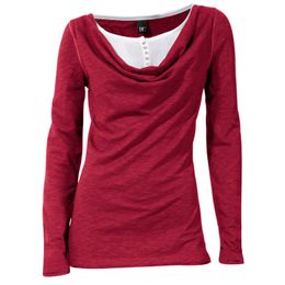 WITT Damen 2-in-1-Shirt in elastischer Qualit&auml;t, kirschrot, Gr&ouml;&szlig;e 44