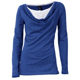 WITT Damen 2-in-1-Shirt in elastischer Qualit&auml;t, royalblau, Gr&ouml;&szlig;e 44