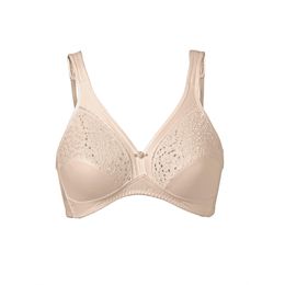 Speidel Damen BH ohne B&uuml;gel mit gef&uuml;tterten Tr&auml;gern, puder, Gr&ouml;&szlig;e 80B