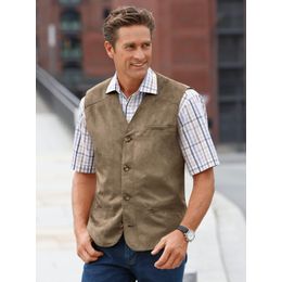 Marco Donati Herren Weste, taupe, Gr&ouml;&szlig;e 58