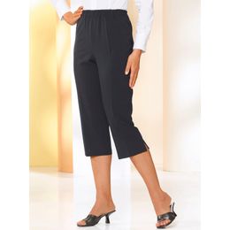 WITT Damen Caprihose mit B&uuml;gelfalte, schwarz, Gr&ouml;&szlig;e 50