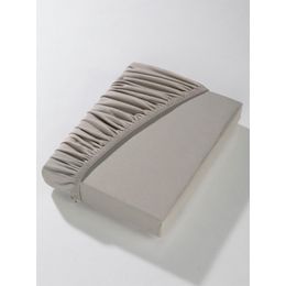 w&auml;schepur w&auml;schepur Spannbetttuch, taupe, Gr&ouml;&szlig;e 1 St. 90x190 - 100x200 cm