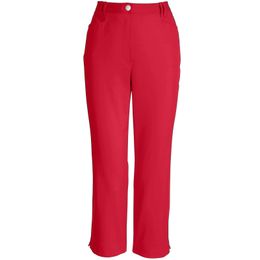 COSMA Damen 7/8-Hose schmutzabweisend und knitterarm, rot, Gr&ouml;&szlig;e 44
