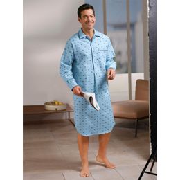 WITT Herren Nachthemd, hellblau, Größe 48/50