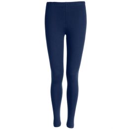 WITT Damen Leggings mit Rundum-Dehnbund, marine, Gr&ouml;&szlig;e 48