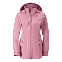 WITT Damen Softshelljacke mit Fleece-Futter, altrosa, Gr&ouml;&szlig;e 40
