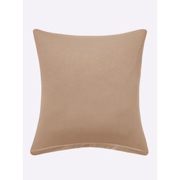 Estella Kissenbez&uuml;ge, Braun, Gr. 15x40 cm - Nackenrollenbezug, Bettw&auml;sche, 100% Baumwolle