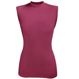 w&auml;schepur w&auml;schepur Damen Stehkragenshirt in Modal-Qualit&auml;t, himbeerrot, Gr&ouml;&szlig;e 50