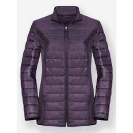 WITT Damen Steppjacke leicht wattiert, lila, Gr&ouml;&szlig;e 40
