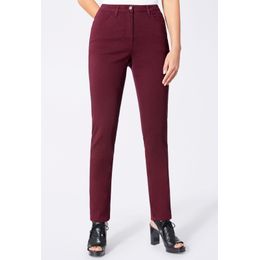 WITT Damen Stretch-Hose mit schmaler Beinweite, bordeaux, Gr&ouml;&szlig;e 22