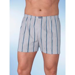 KINGsCLUB Herren Boxershorts, hellgrau-bedruckt, Gr&ouml;&szlig;e 6