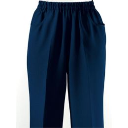 WITT Damen Caprihose mit B&uuml;gelfalte, marine, Gr&ouml;&szlig;e 48