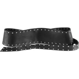 Heine Damen G&uuml;rtel, Schwarz, Gr. 36/38, G&uuml;rtel, Material: Rindsleder