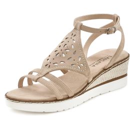 Lascana Damen Sandalette, beige, Gr&ouml;&szlig;e 42