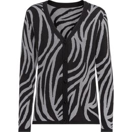 Jacquardstrickjacke
