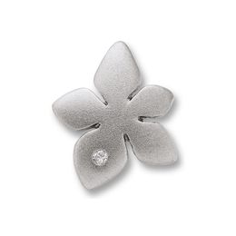 ONE ELEMENT Kettenanhänger Zirkonia Blume Anhänger aus 925 Silber, Damen Silber Schmuck Blume, silberfarben