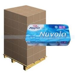 Toilettenpapier Fripa Tissue Nuvola hochweiß 3-lagig Palette Palette mit 1056 Rollen x 250 Blatt a 12cm, 3-lagig