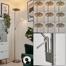hofstein Murca Deckenfluter LED Nickel-Matt, 2-flammig