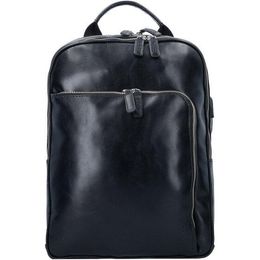 Picard Buddy Rucksack Leder 39 cm Laptopfach schwarz