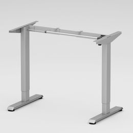 ALBATROS UP30 Gestell für Schreibtisch Höhenverstellbar Elektrisch mit Motor, silber - Stufenlos Höhenverstellbares Schreibtischgestell / Tischgestell, Farbe:Silber